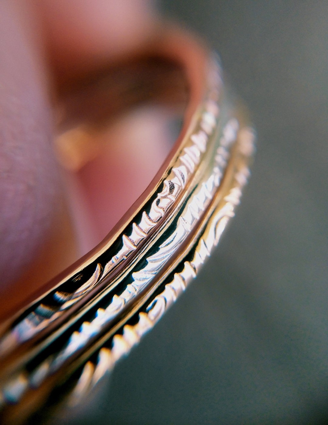 Artsy Swirl Modern Design Ring, Gold/ Silver Swirl Ring, Stacking Ring ...