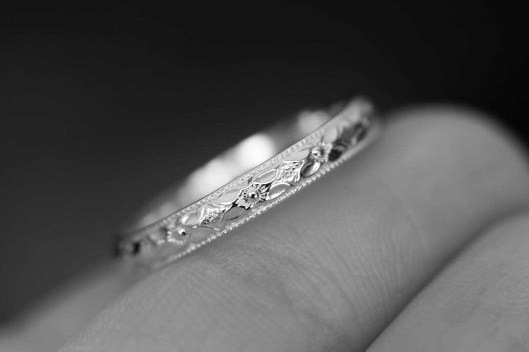 Sterling Silver Flower Ring, Sterling Silver Floral Ring, Sterling ...