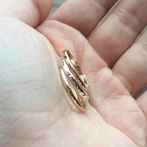 Simple Stacking Set,mixed Metals Ring Set,textured Rings,slim Ring,boho ...