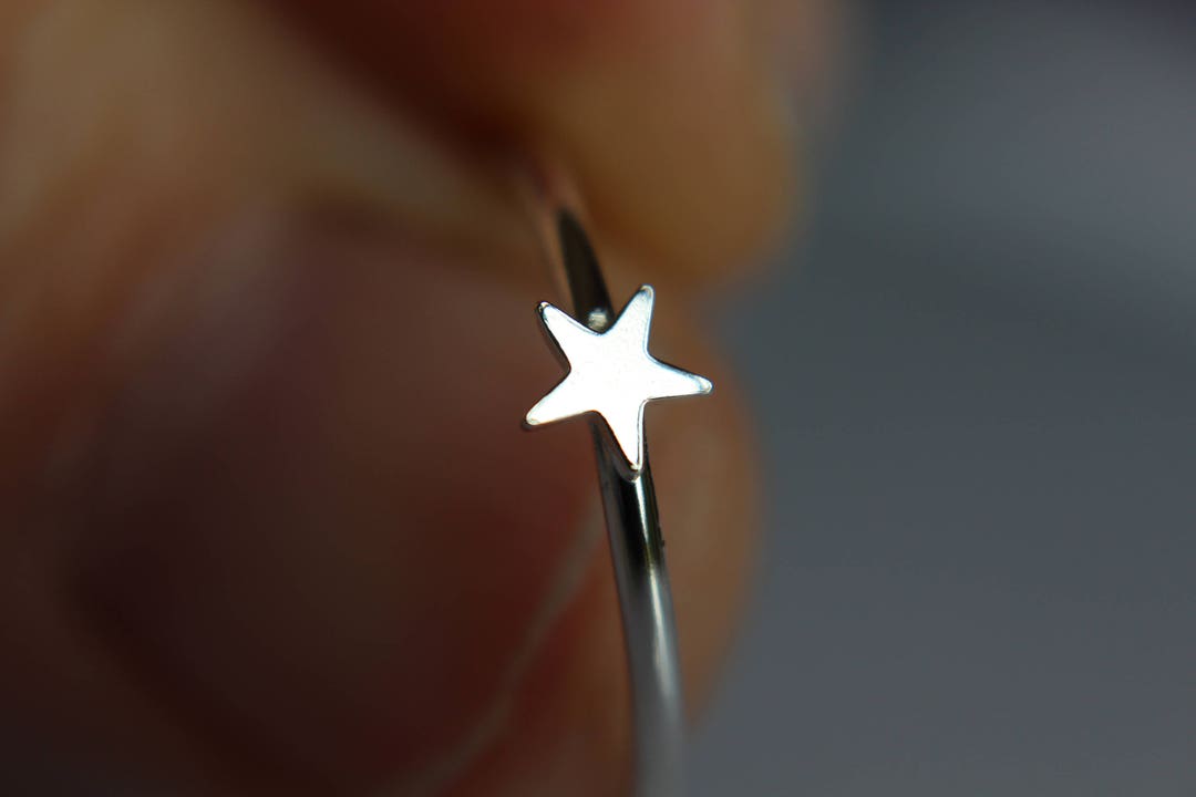 Tiny Star Ring, Super Tiny Star Ring, Silver Star Ring, Shooting Star ...