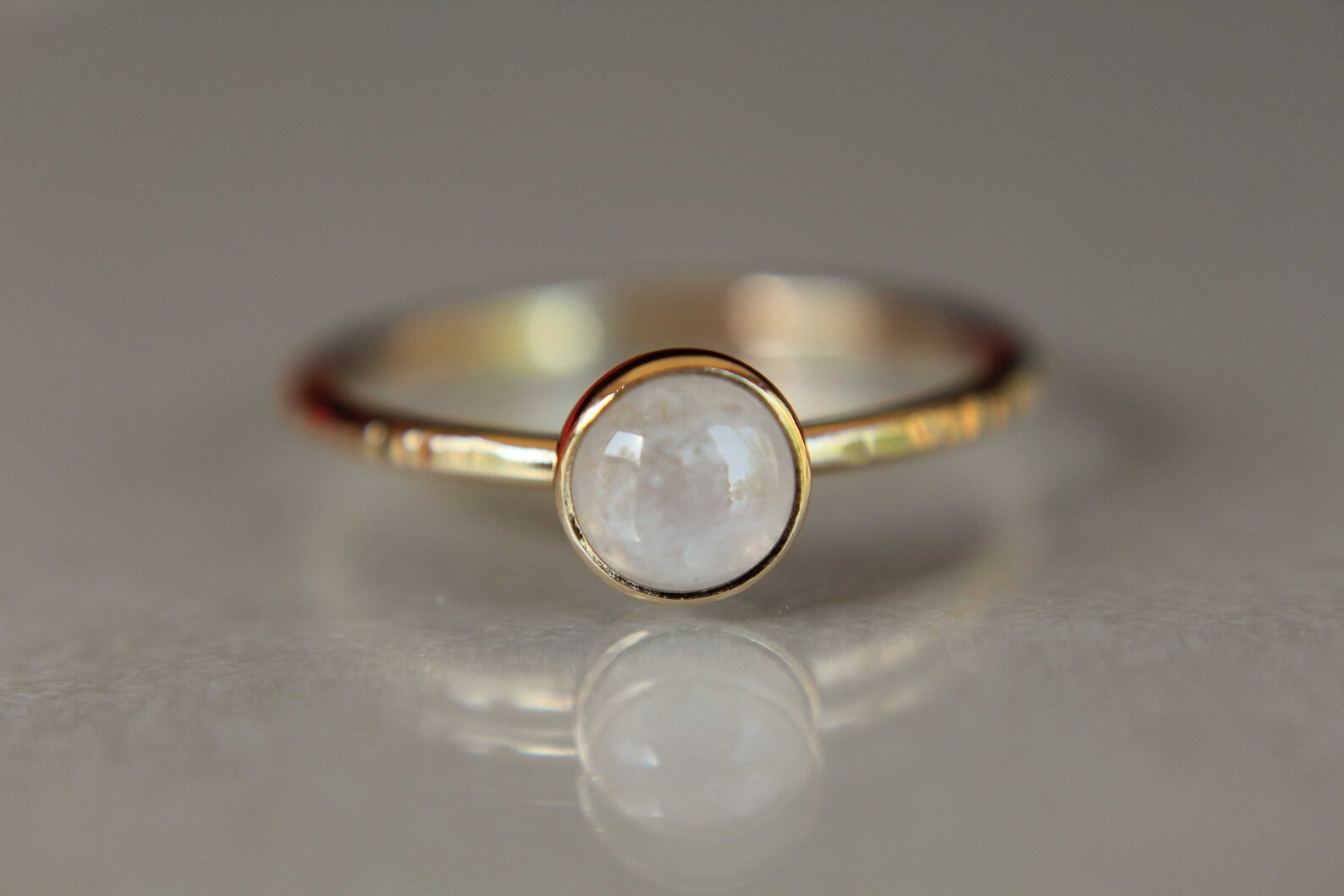 Moonstone Stacking Ring Moonstone Ring Engagement Ring June | Etsy