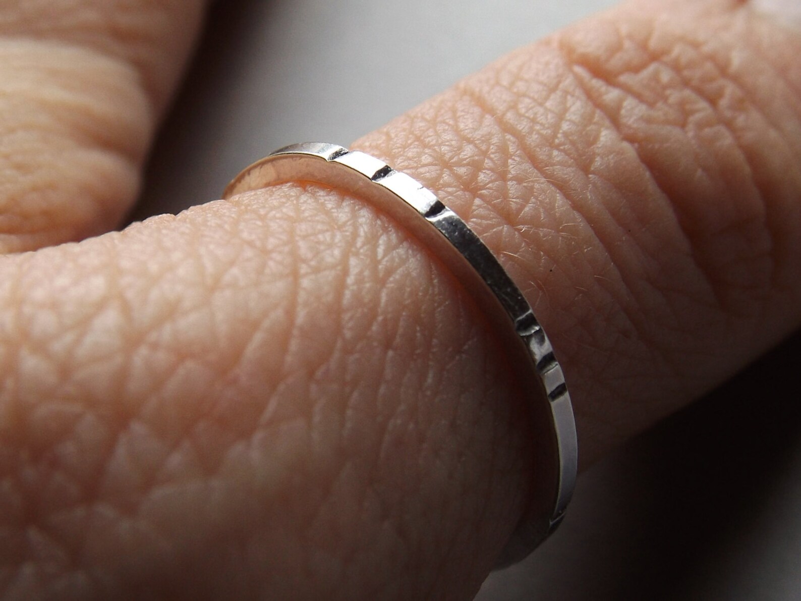 Carved Square Moden Design Thumb Ring Sterling Line Thumb - Etsy