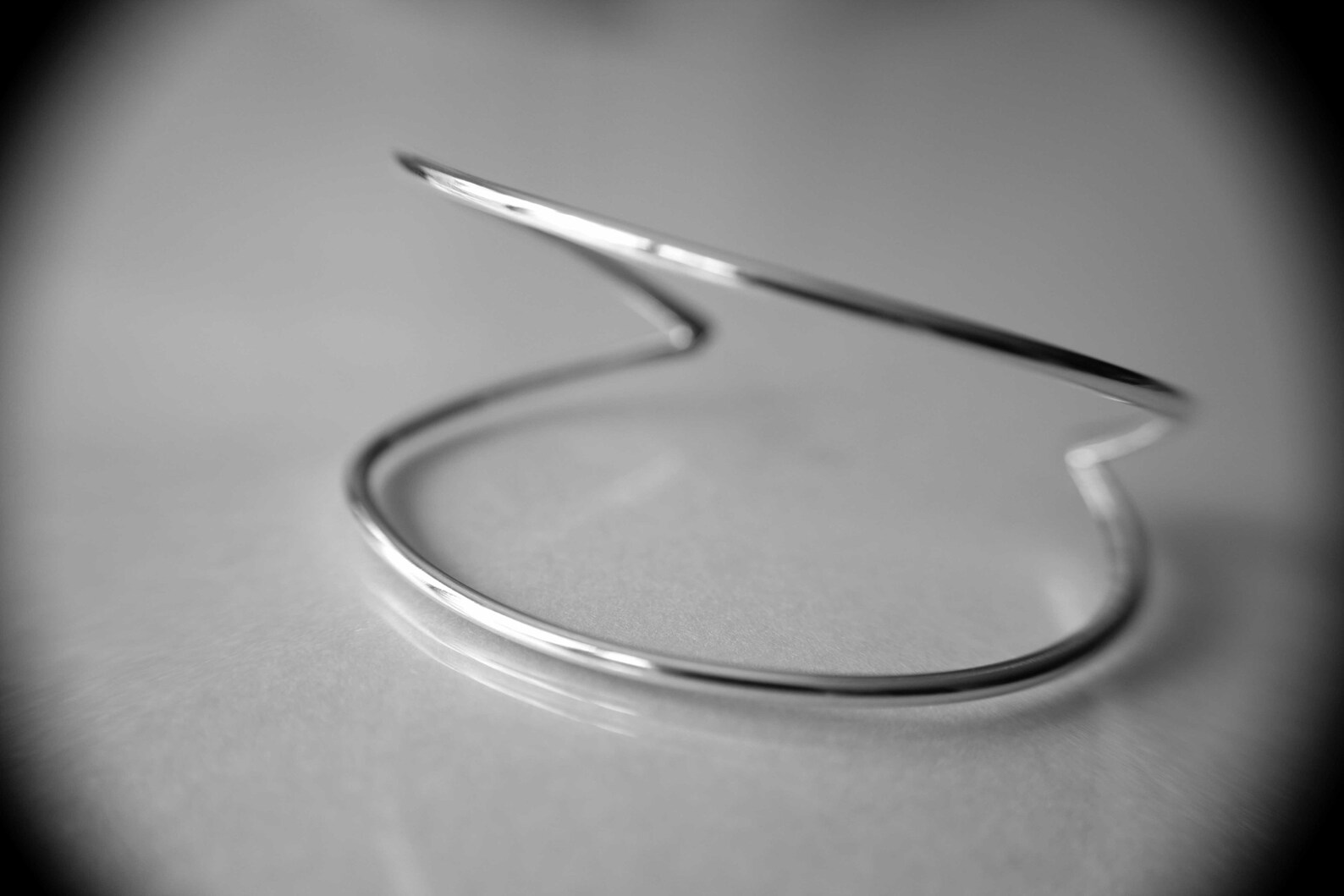 Simple Double Cuff Bracelet, Open Cuff Bracelet, Cuff Bracelet, Silver ...