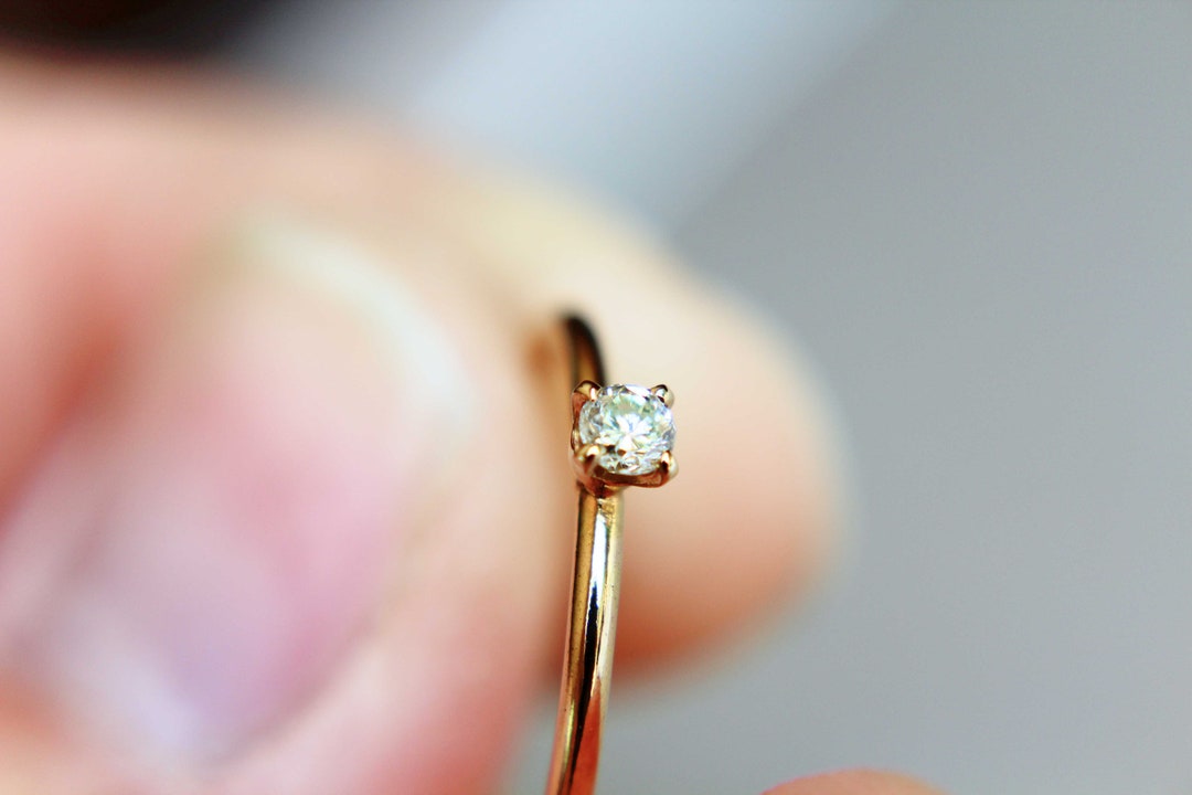 Diamond Ring, Genuine White Diamond Ring, White Diamond, Simple Diamond ...