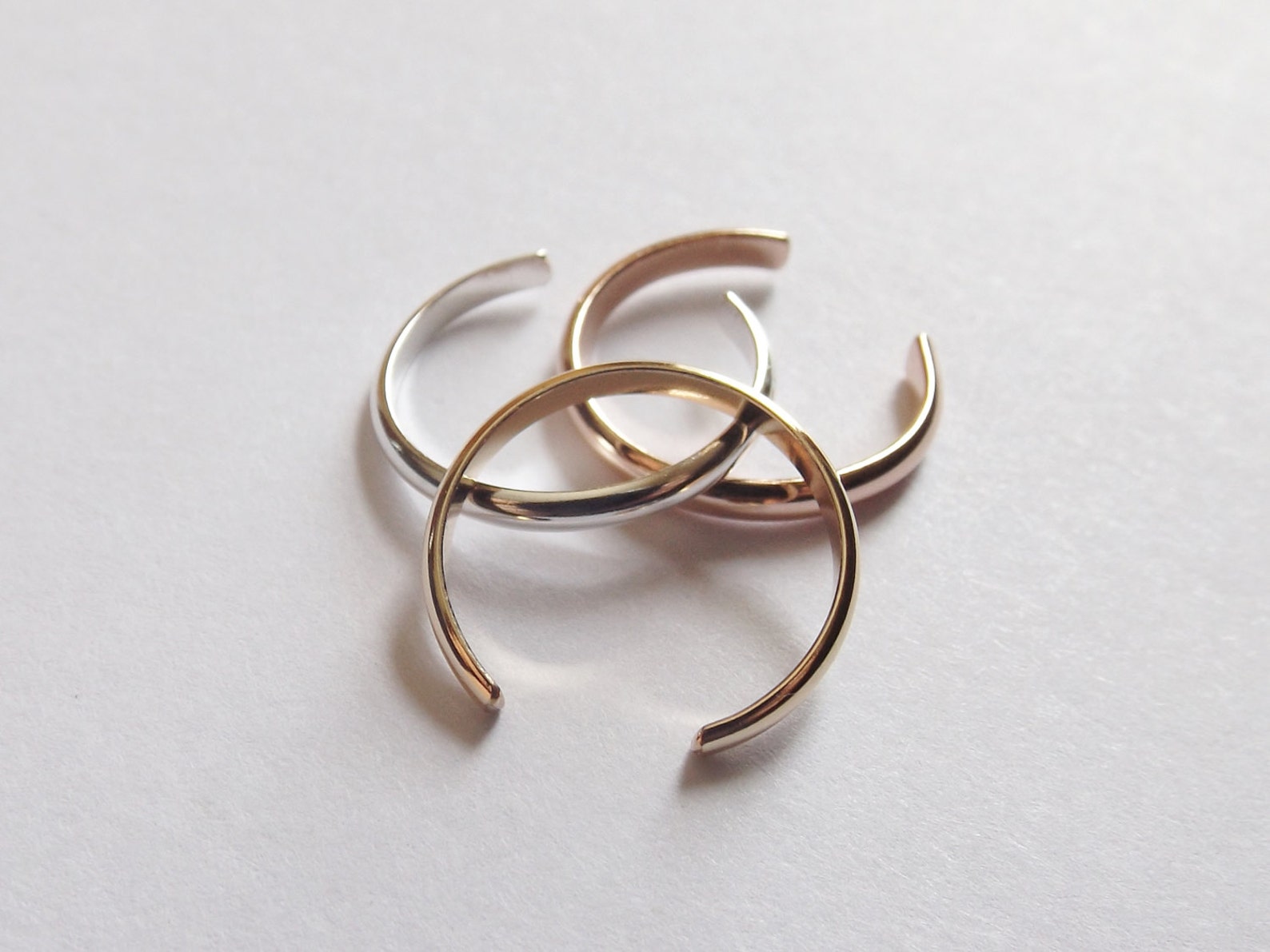 Simple Ear Cuff Choose Your Set Mixed Metal Ear Cuffs - Etsy