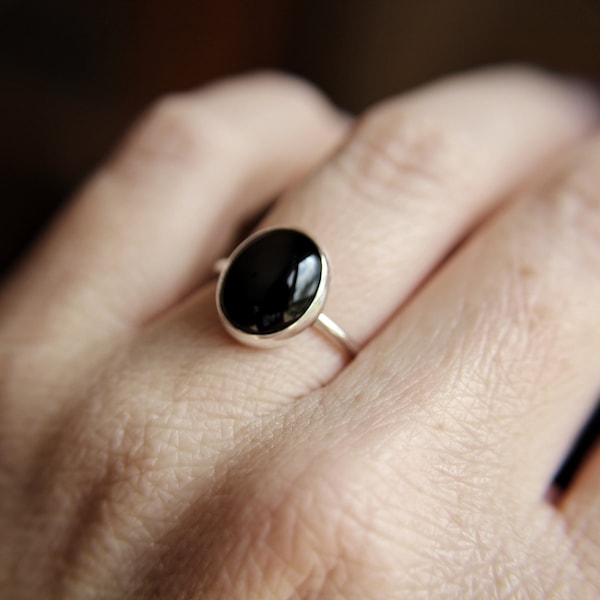 Black Onyx Ring - Etsy