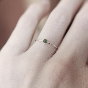 Tiny Jade Ring, Gemstone Ring, Green Jade Ring, Green, Modern, Simple ...