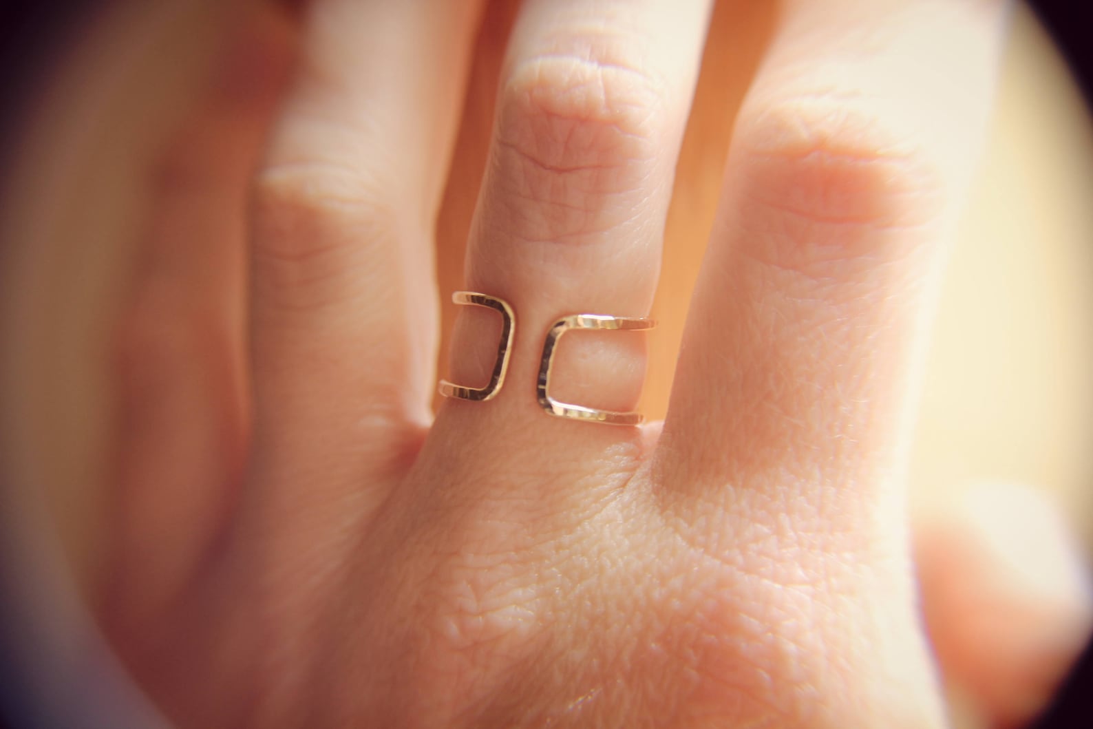 Open Bar Ringparallel Bar Ringdouble Bar Ringgold Bar - Etsy