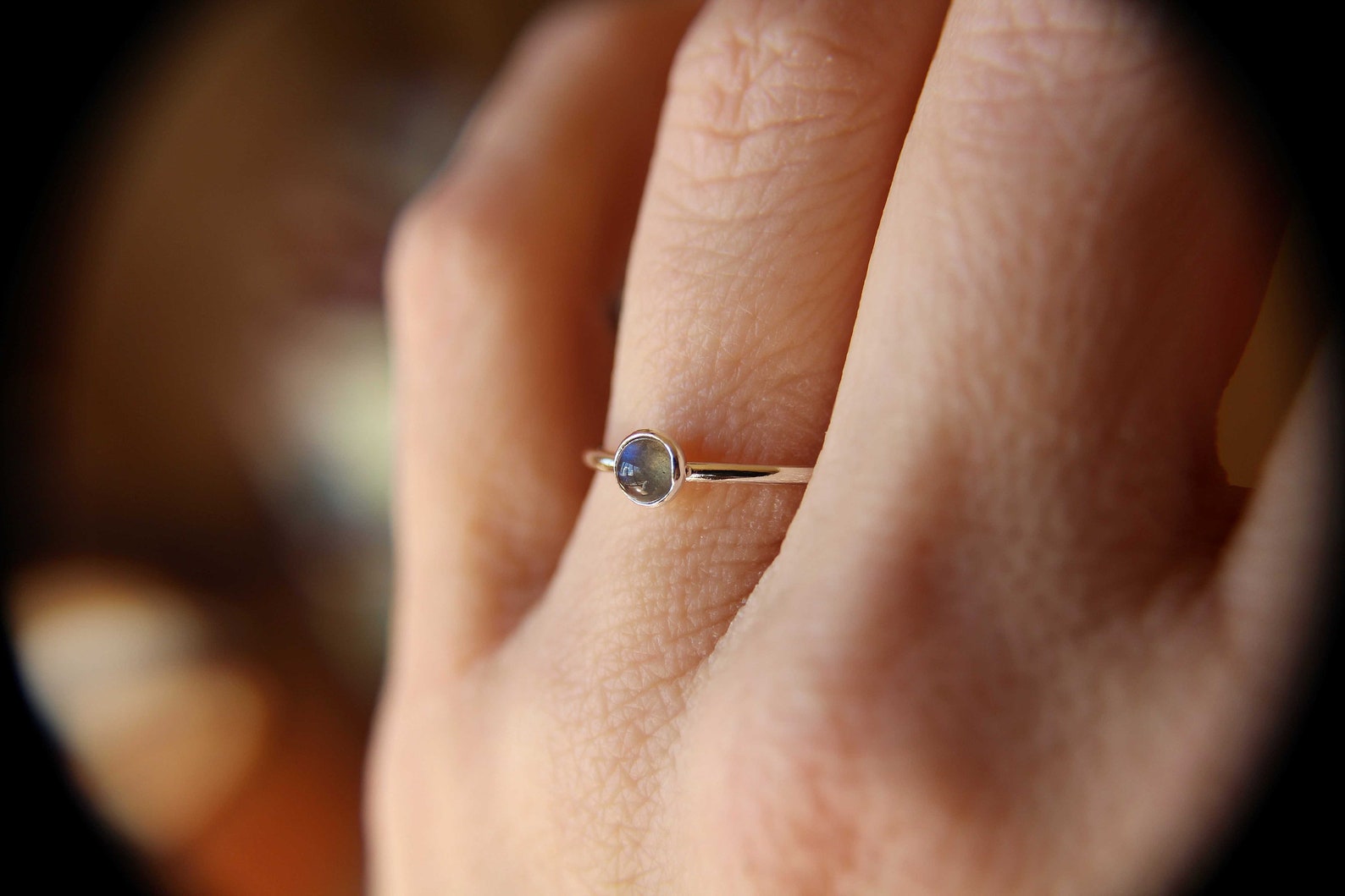 Labradorite Stacking Ring Labradorite Ring Natural Gemstone - Etsy