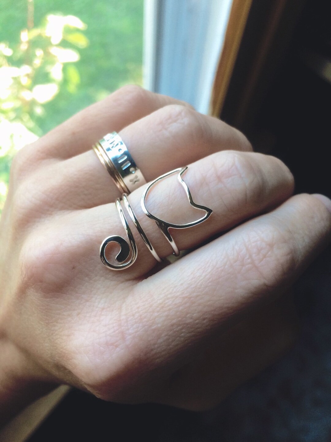 Cat Ring, Sterling Cat Ring, Cat Lady Ring, Cat Jewelry, Unique Cat ...