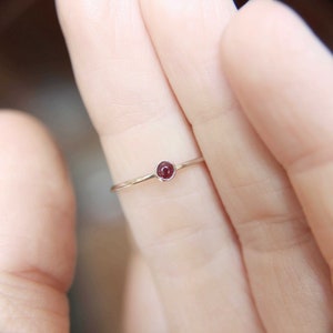 Ruby Ring, Sterling Silver Ruby Ring, Dainty Ruby Ring,tiny Ruby Ring ...