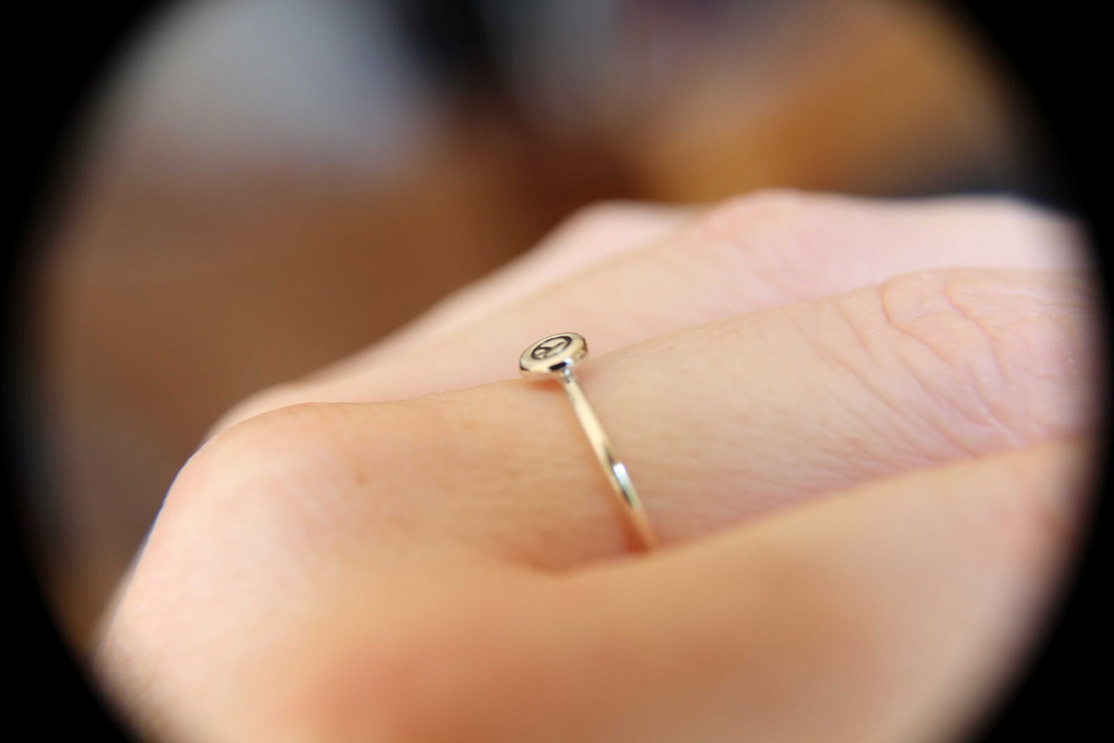Peace Sign Ring Peace Peace Jewelry Metalwork Minimalist - Etsy