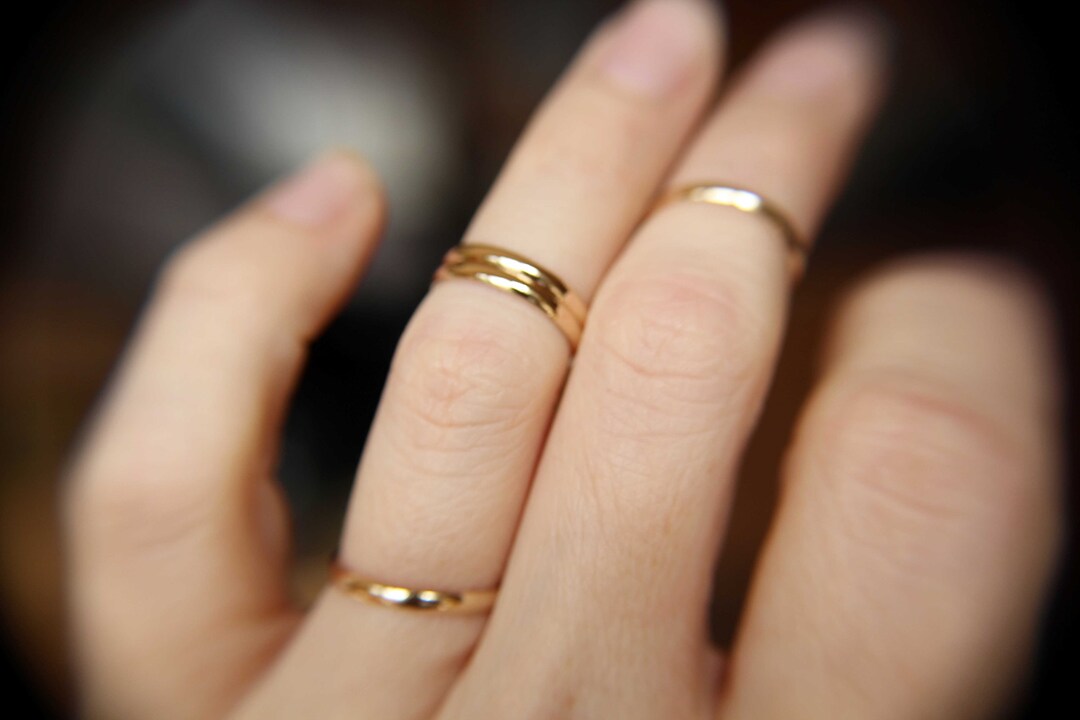 Set of 4 Knuckle Rings, Knuckle Rings, Knuckle Ring Set, Stacking Rings ...