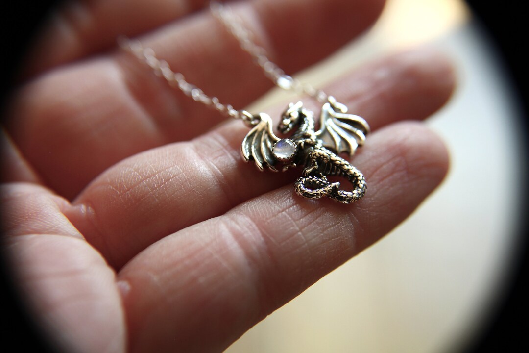 Dragon Necklace, Dragon Pendant Necklace, Mythology Necklace, Dragon ...