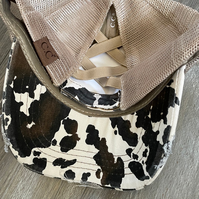 Coffee Then Cows Cow Print Hat - Etsy