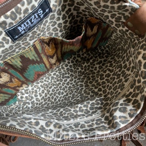 MADE TO ORDER Leopard Cowhide, Embossed Leather & Fringe Bag W ...