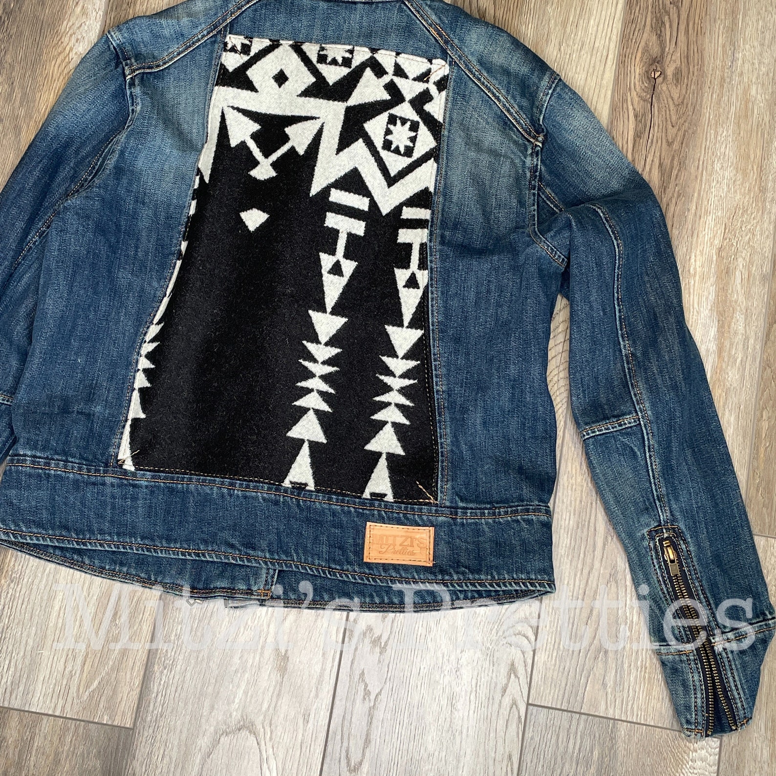 Wool & Denim Jacket Large | Etsy