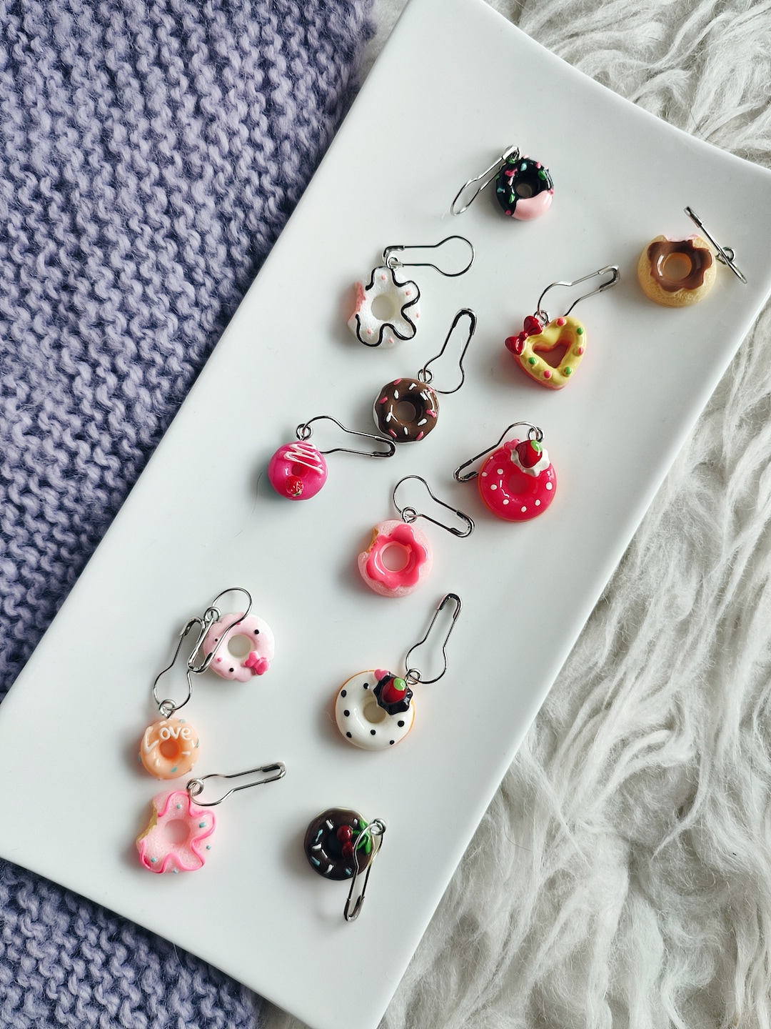 Progress Keepers Donuts, Stitch Markers, Row Counter, Chain Counter ...