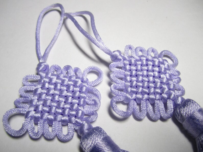 Chinese infinity knot tassels LILAC one pair lucky knot | Etsy