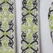 1 Yd. Exotic Trim in Green, 40mm Wide, Jacquard Trim in Dark & Lime ...
