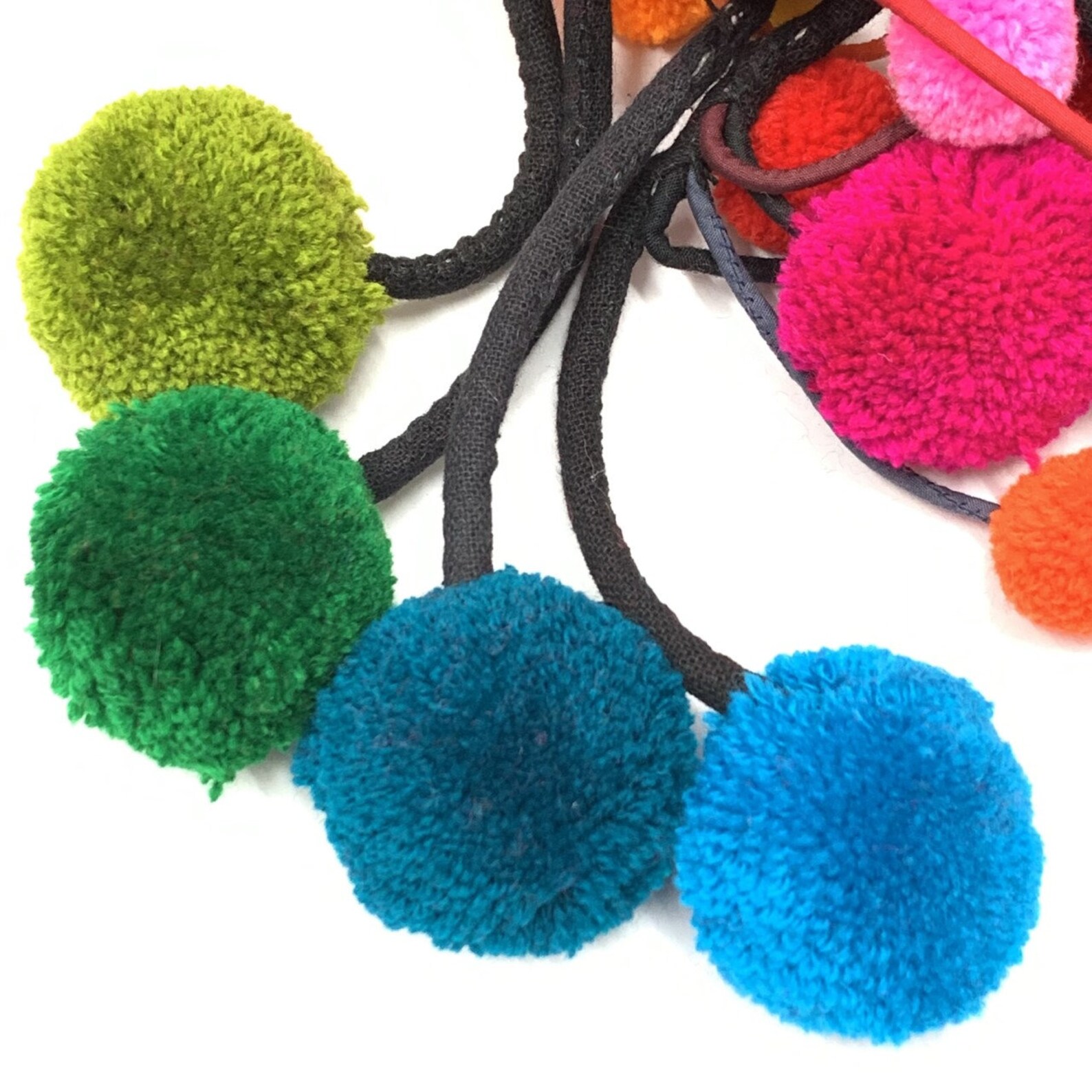 XL Handmade Thai Pom Pom Decoration for Bags Home Decor - Etsy