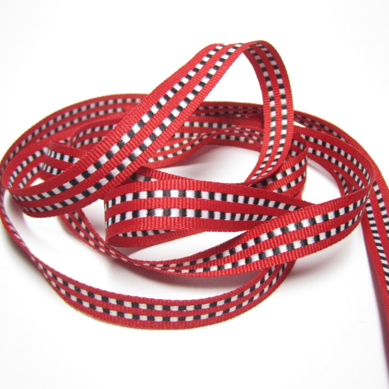 Red Lace Ribbon - Etsy