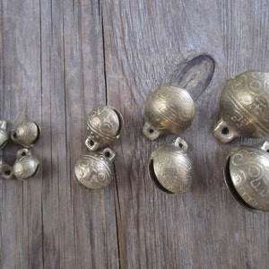 2 Tibetan Tiger Bells, Medium Size, Lucky Brass Tibetan Bells, Amulets ...