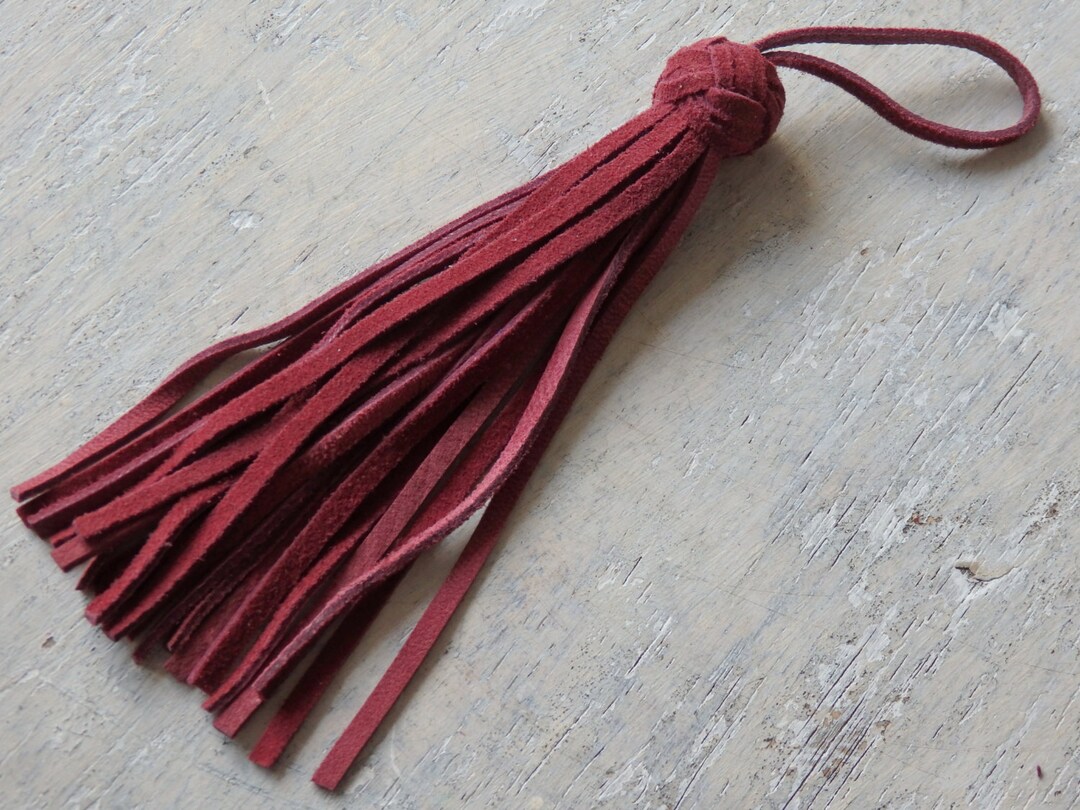 Suede Tassel With Chinese Knot, Soft MULBERRY Suede Tassel for Jewelry ...