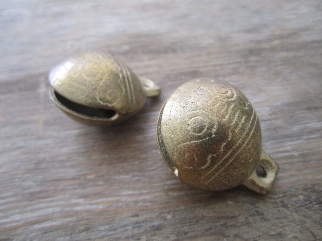 2 Large Tibetan Tiger Bells for Malas, Jewelry Designs, Amulets ...