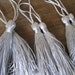 Silver Tassels, 6 Silky Tassels for Home Decor, Malas, Jewelry ...