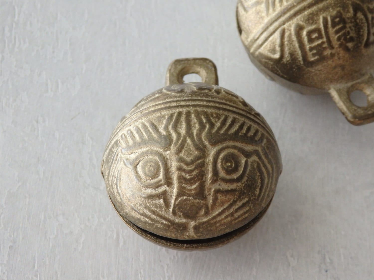 Tibetan tiger bell SUPER MEGA size 45x55mm ONE Tibetan | Etsy