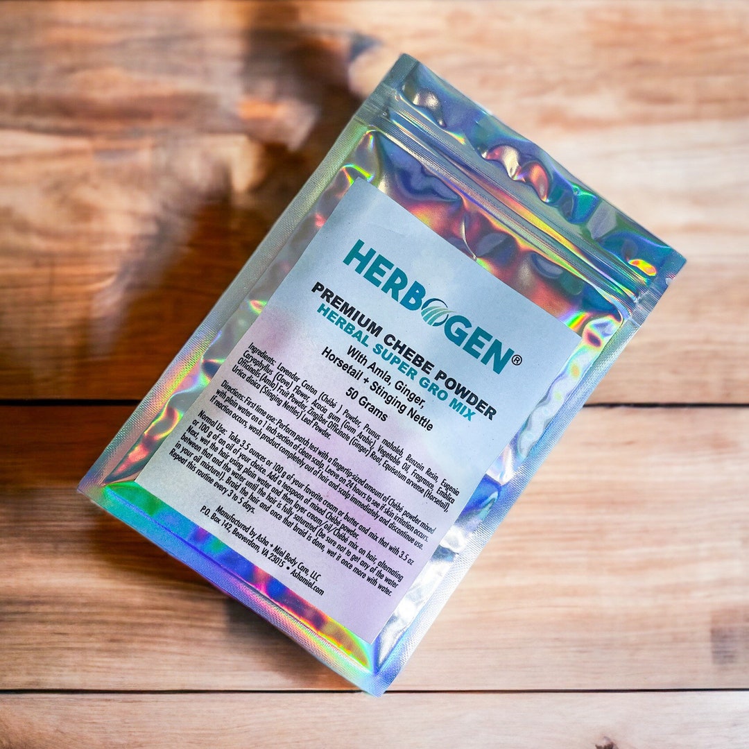 Chebe Powder Herbal Super Gro Mix, Hair Growth, Natural Hair Growth ...