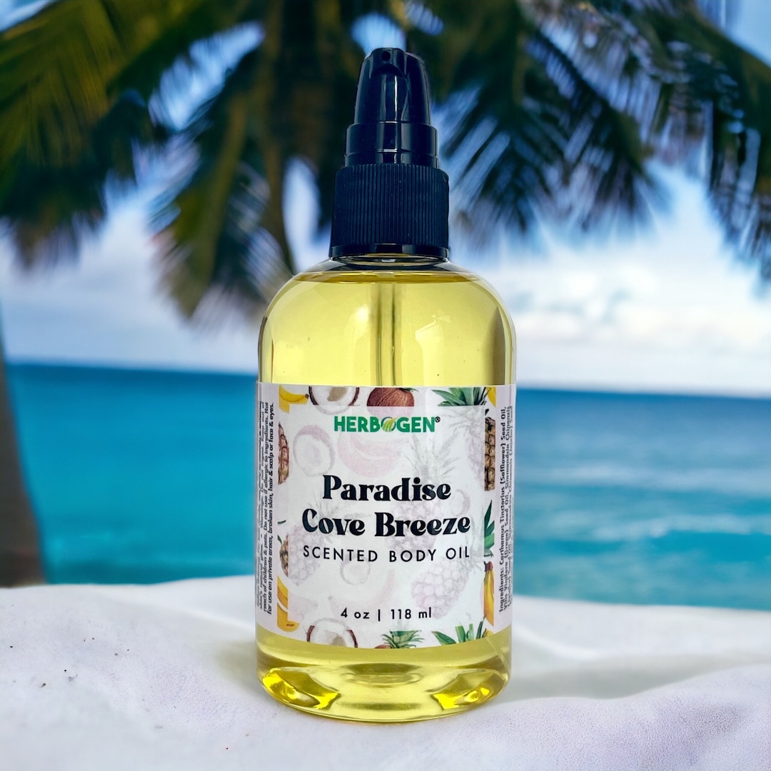 Paradise Cove Breeze Tropical Body Oil - Moisturizing and Nourishing ...