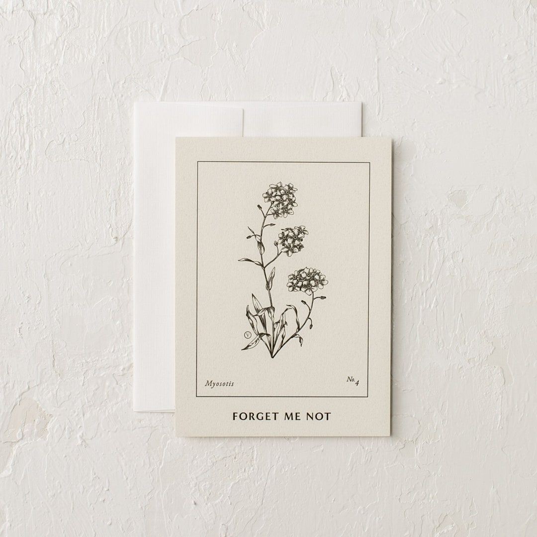 Forget Me Not Cards - Etsy