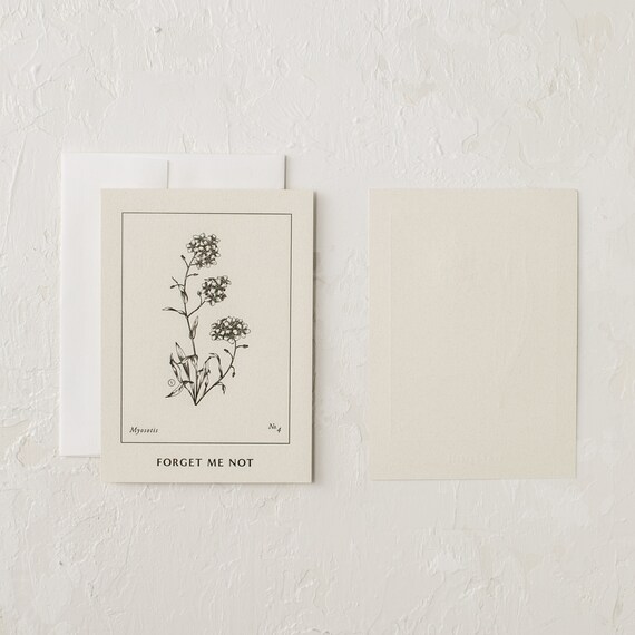 Forget Me Not Cards | Etsy
