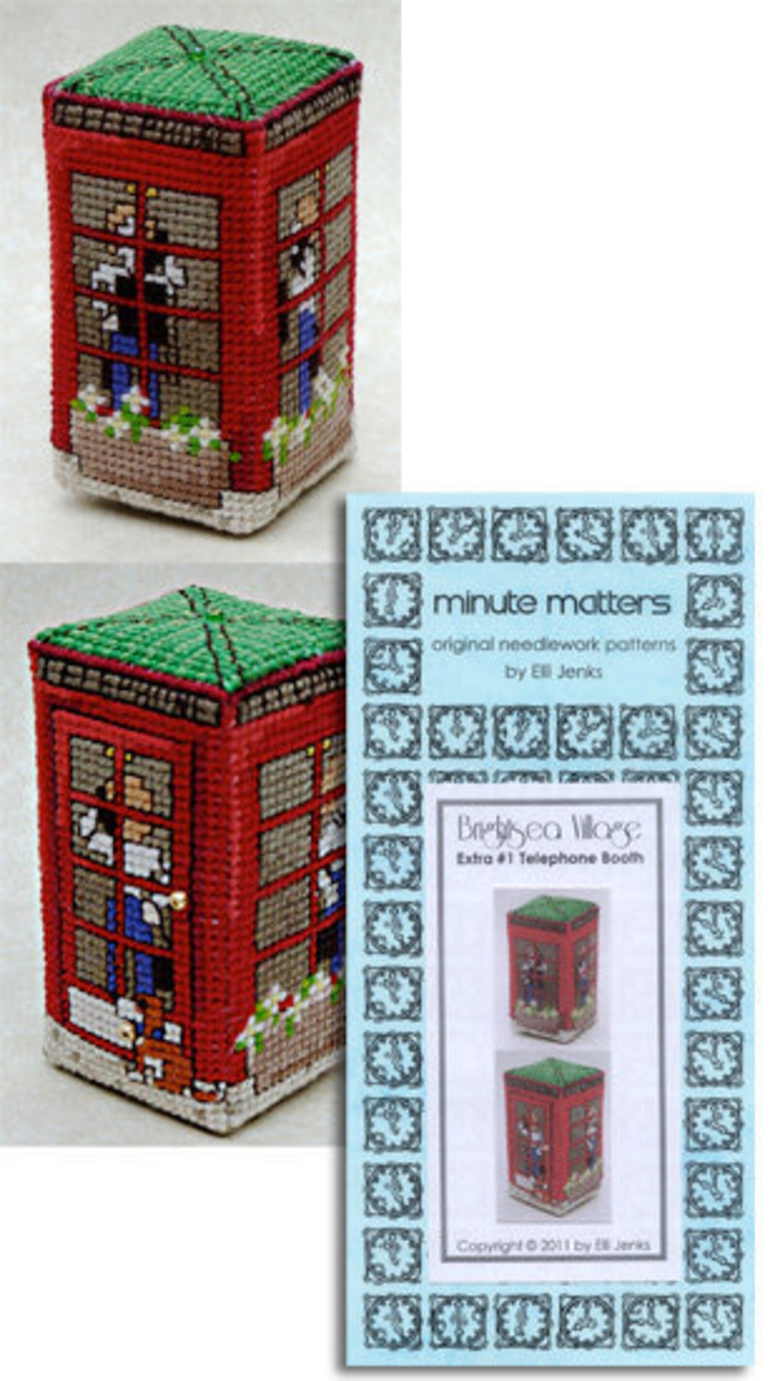 Telephone Booth Cross-stitch Pattern Brightsea Village - Etsy