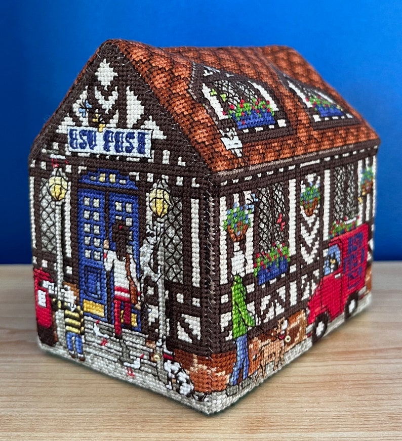 The Post Office 3D Cross Stitch Pattern PDF Brightsea Village 19 - Etsy