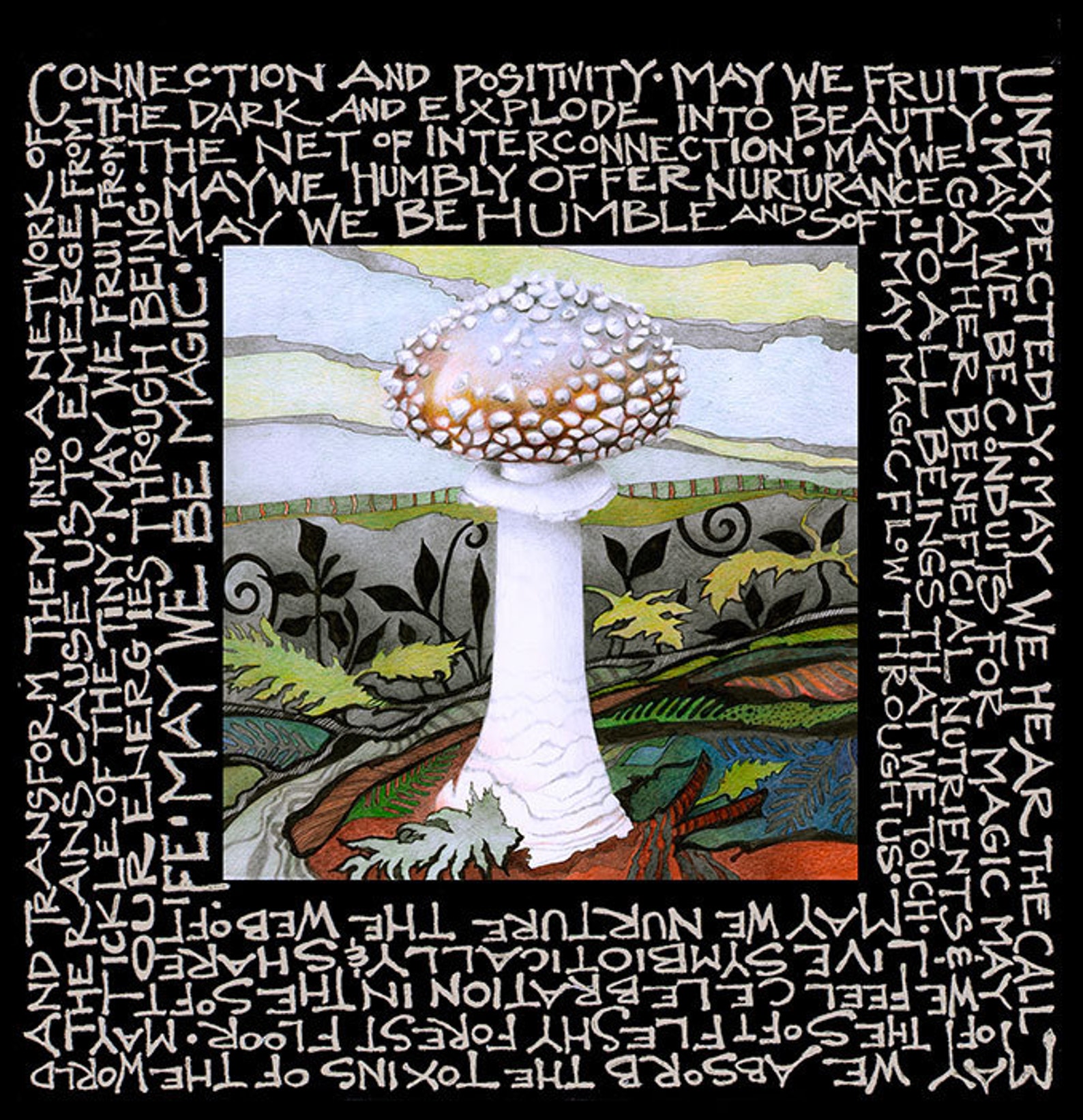 Prayer Flags: MUSHROOMS Recycled Polyester Fade Resistant - Etsy