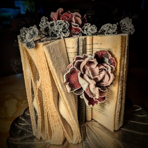 Crystalized ink Blood Sister Scribe Book With Crystallized Flowers - Etsy