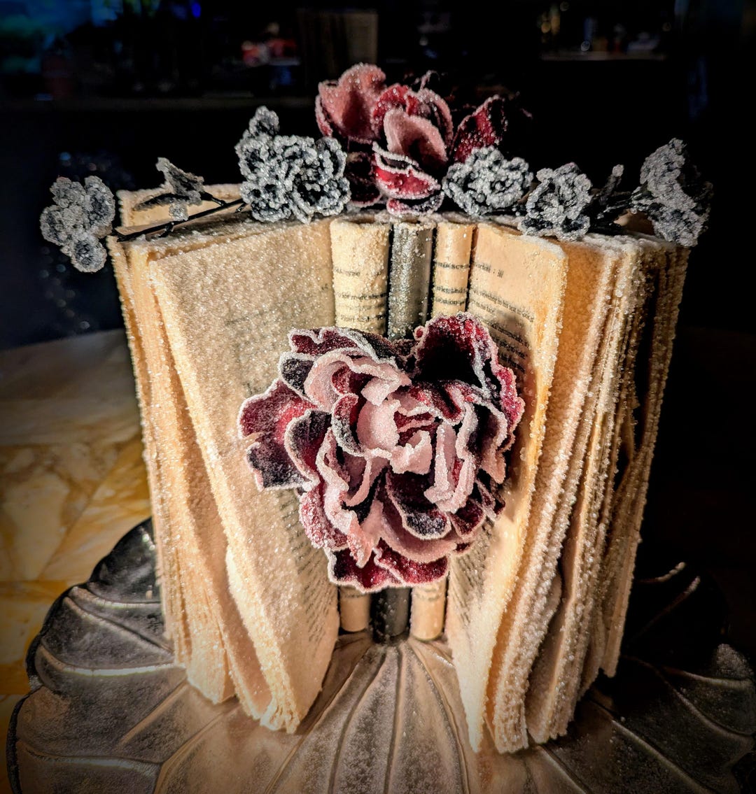 Crystalized ink Blood Sister Scribe Book With Crystallized Flowers - Etsy