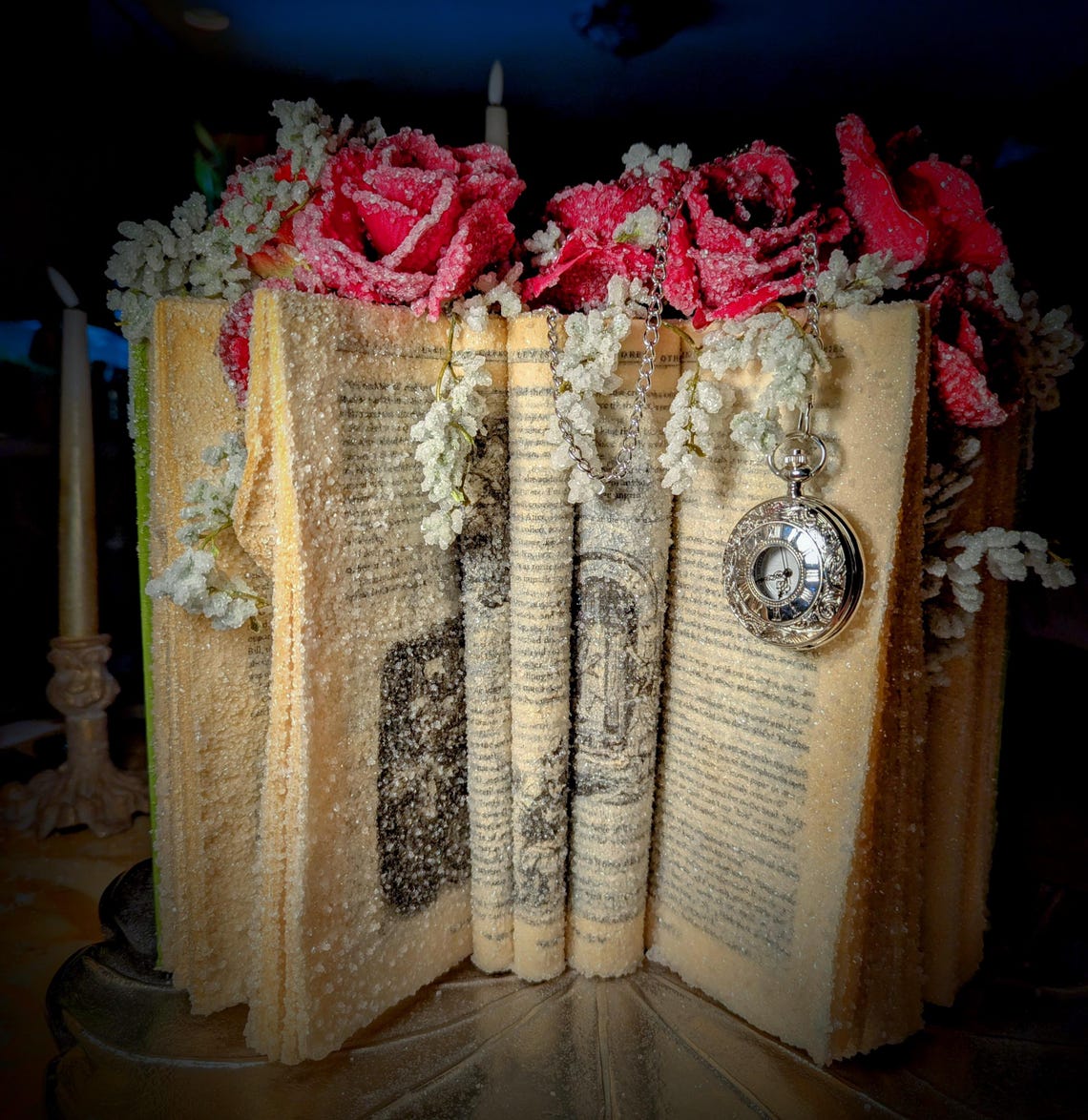 Crystalized Alice in Wonderland Book With Crystallized Flowers and ...