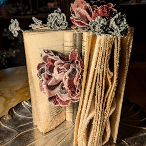 Crystalized ink Blood Sister Scribe Book With Crystallized Flowers - Etsy