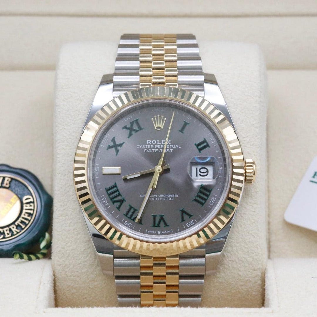 Rolex Datejust 126333 Wimbledon Dial Jubilee 41mm Steel Bracelet Men’s ...