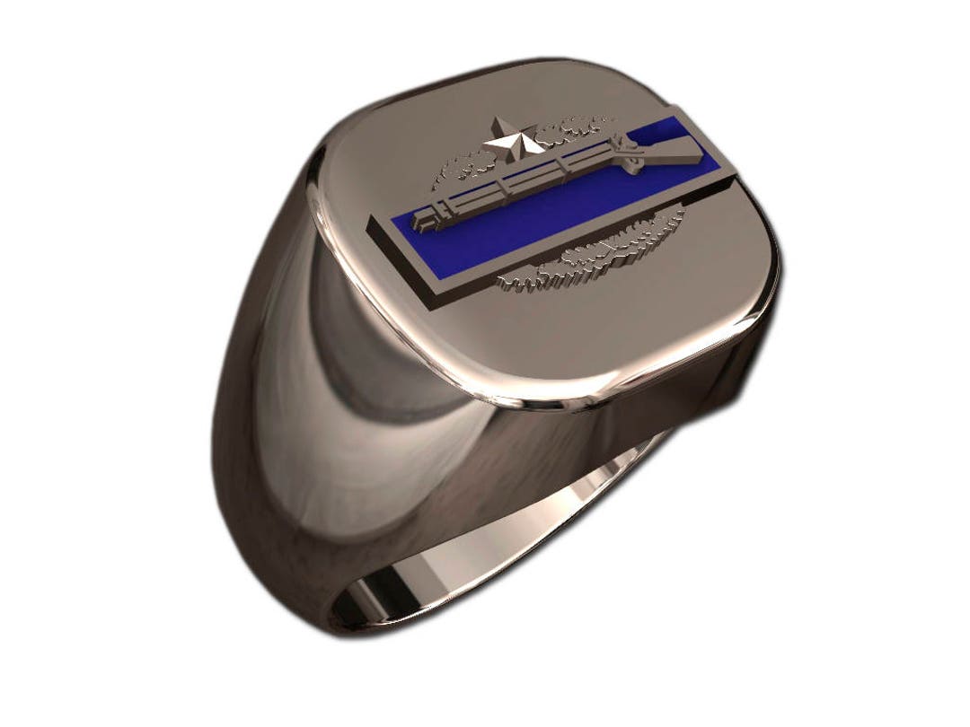 Mens Combat Infantry Badge Ring With Enamel - 2nd Award - Etsy