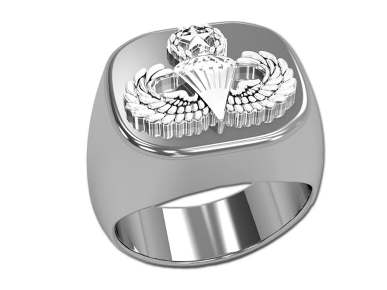 Mens MASTER PARACHUTE BADGE Ring - Etsy