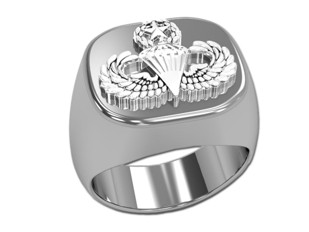 Mens MASTER PARACHUTE BADGE Ring - Etsy