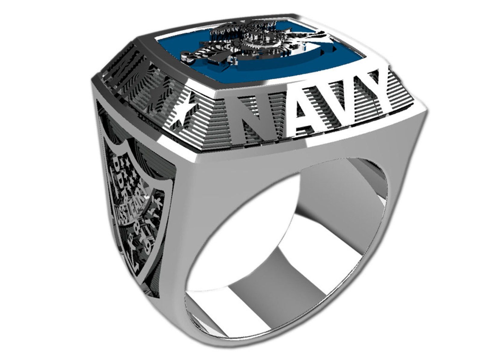 US NAVY Mens Ring - Championship Style II - Etsy