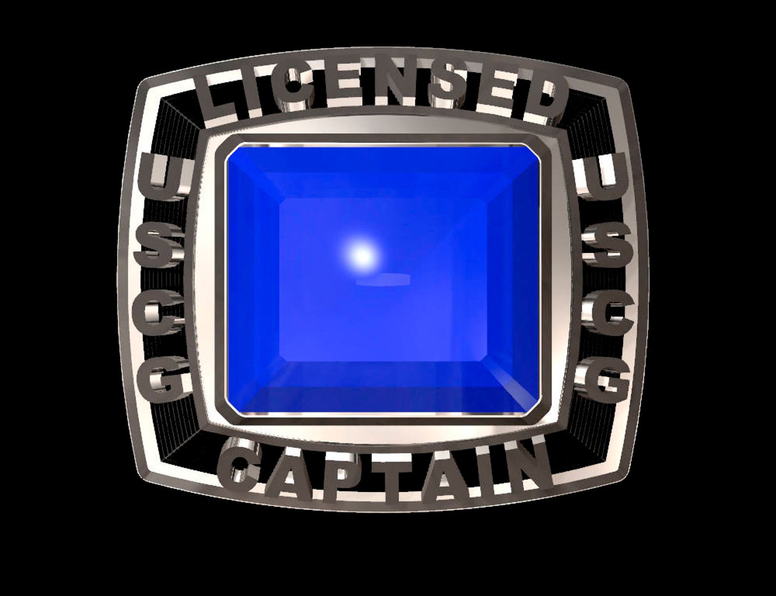 USCG Licensed Captains Ring - Championship Style - Etsy