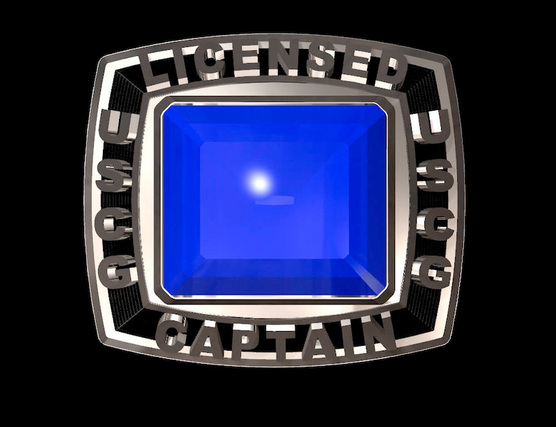 USCG Licensed Captains Ring - Championship Style - Etsy