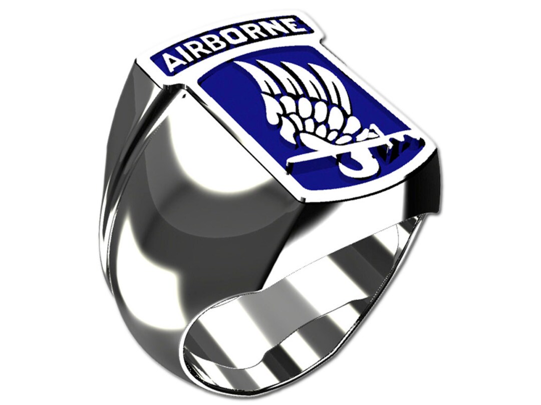 Army Ring - 173rd Airborne Brigade Combat Team Ring With Enamel - Etsy